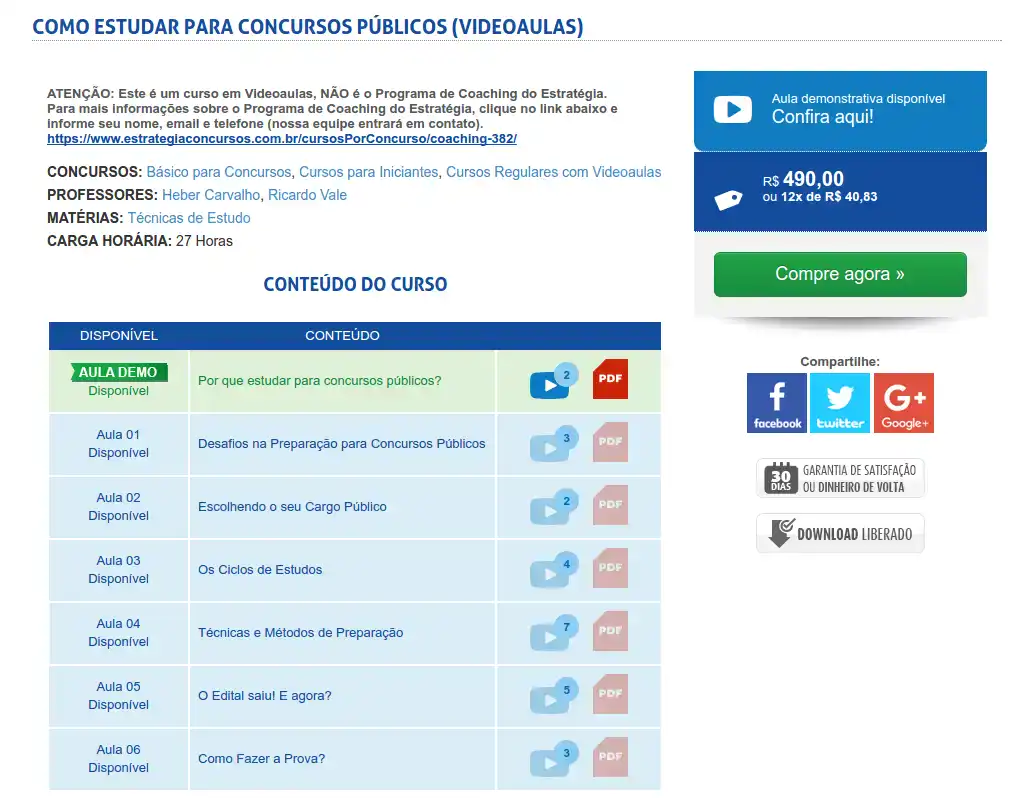 Cursos para aprender como estudar para concursos e provas - Enter Concursos